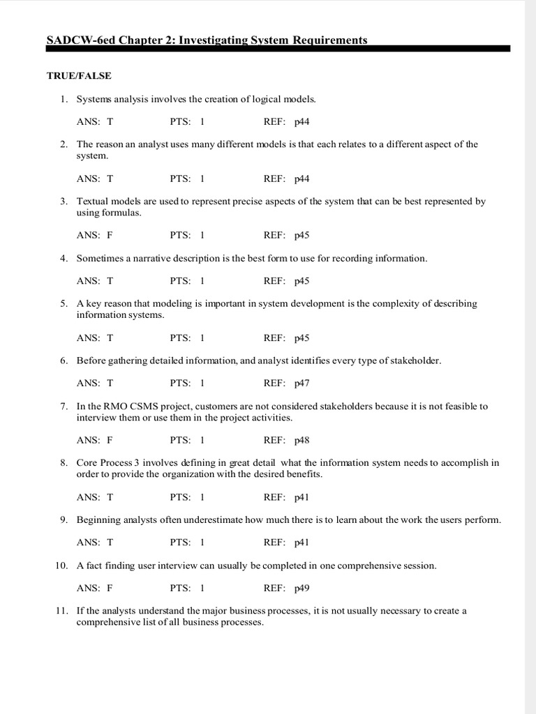 System Requirements Analysis Techniques | PDF | Information Science ...