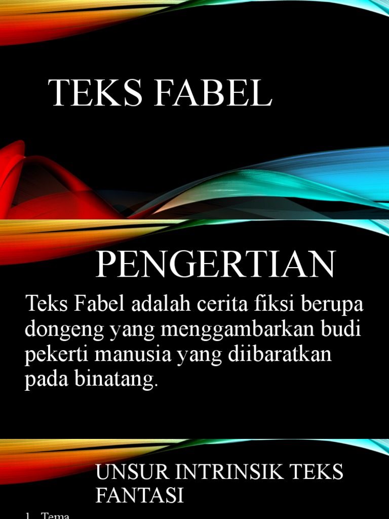 Teks Fabel 2021 | PDF