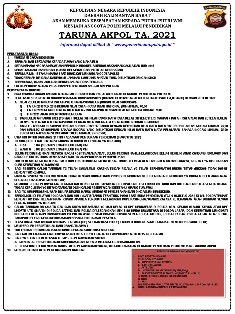 Pamflet Taruna Akpol | PDF