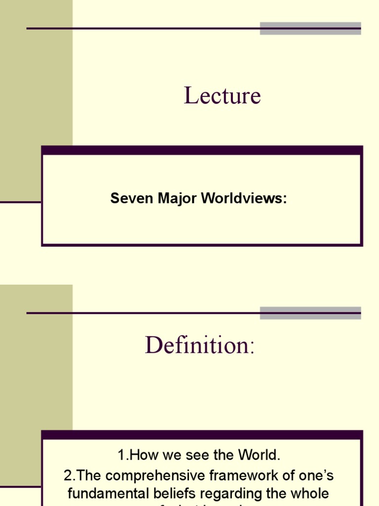 Major Worldview | PDF | Atheism | God