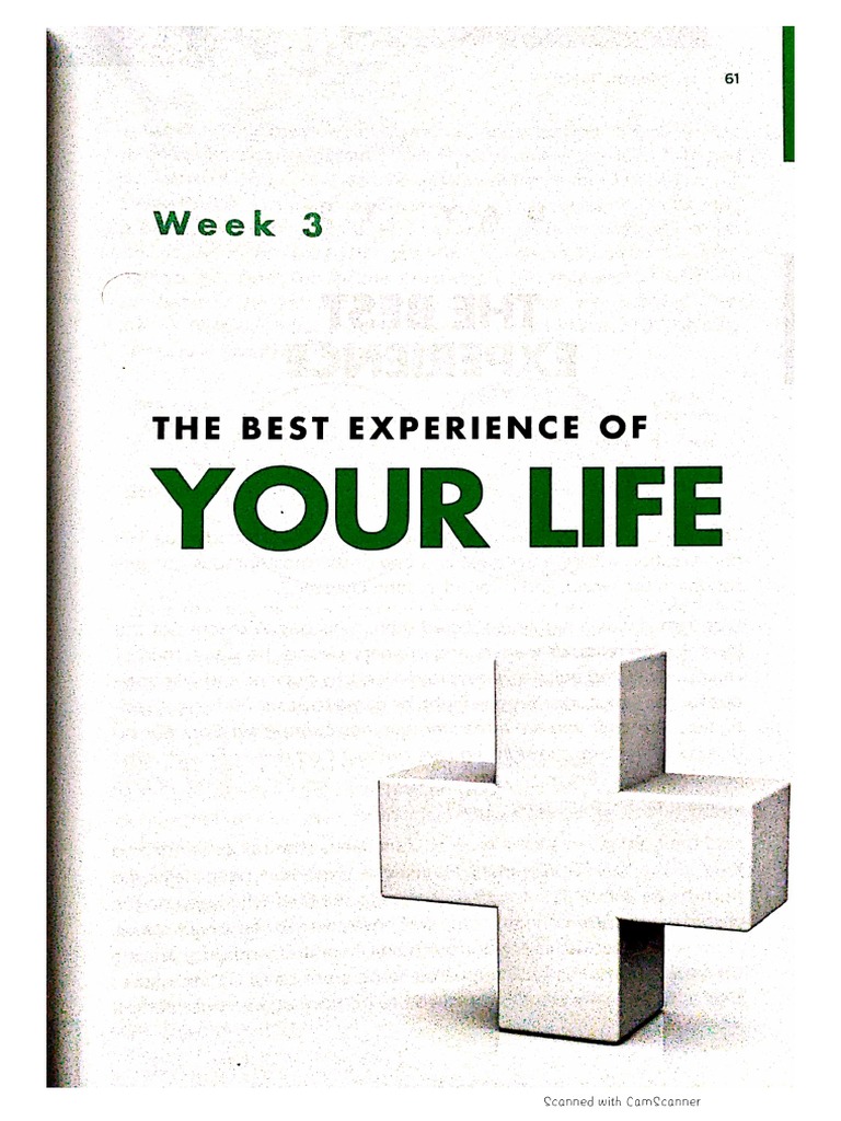 Life Class - WEEK 3 | PDF