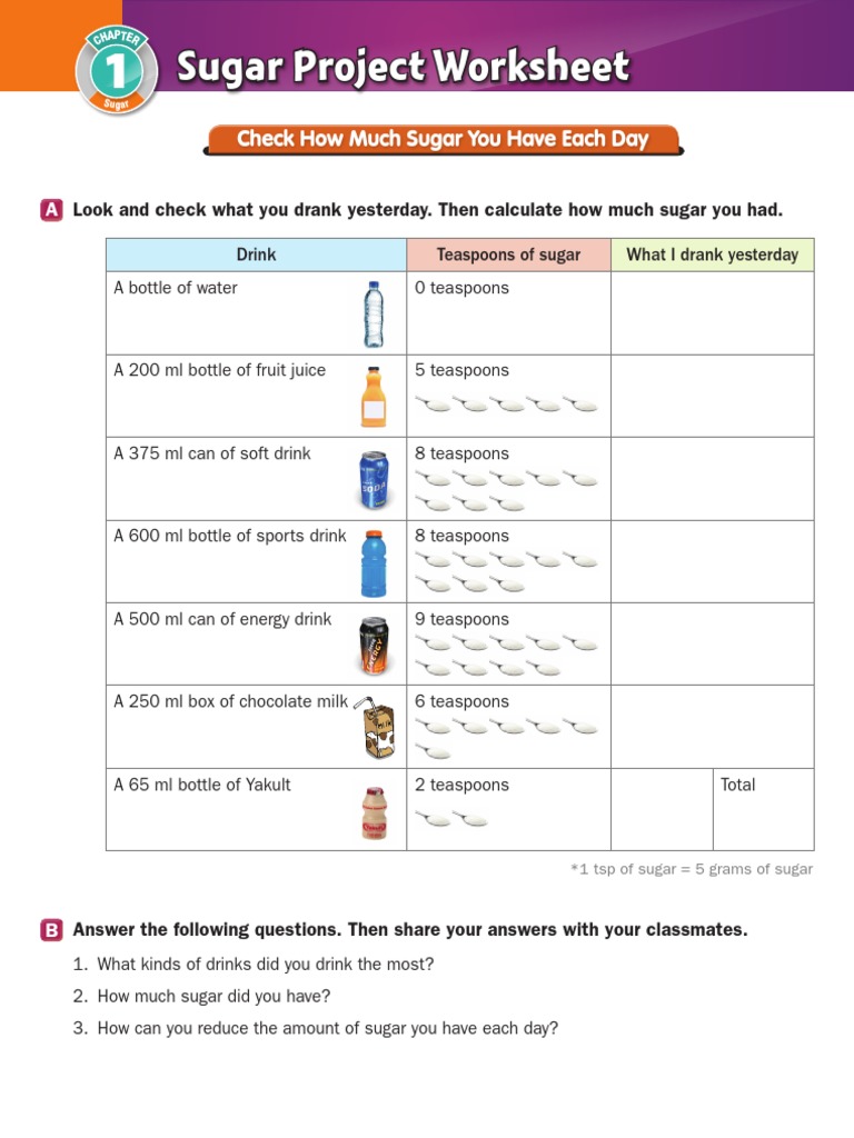 Subject Link 7 - Project Worksheet | PDF | Beverages