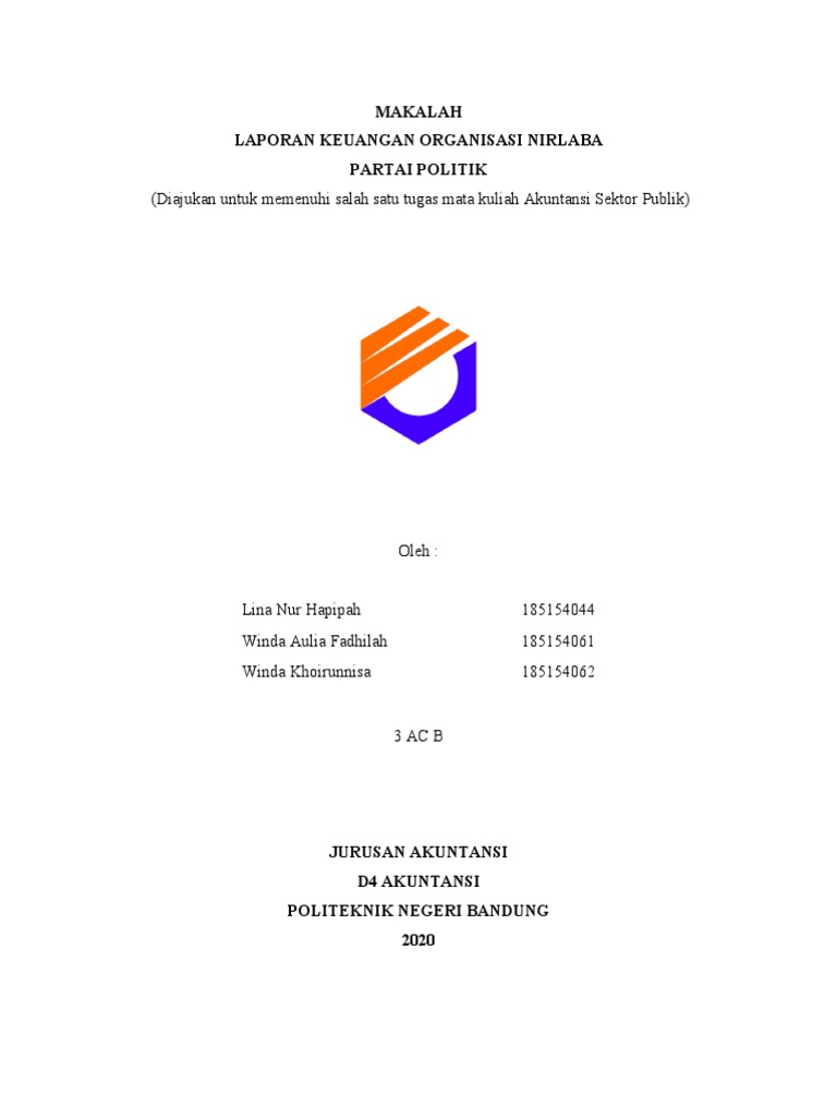 Makalah Akuntansi Partai Politik | PDF