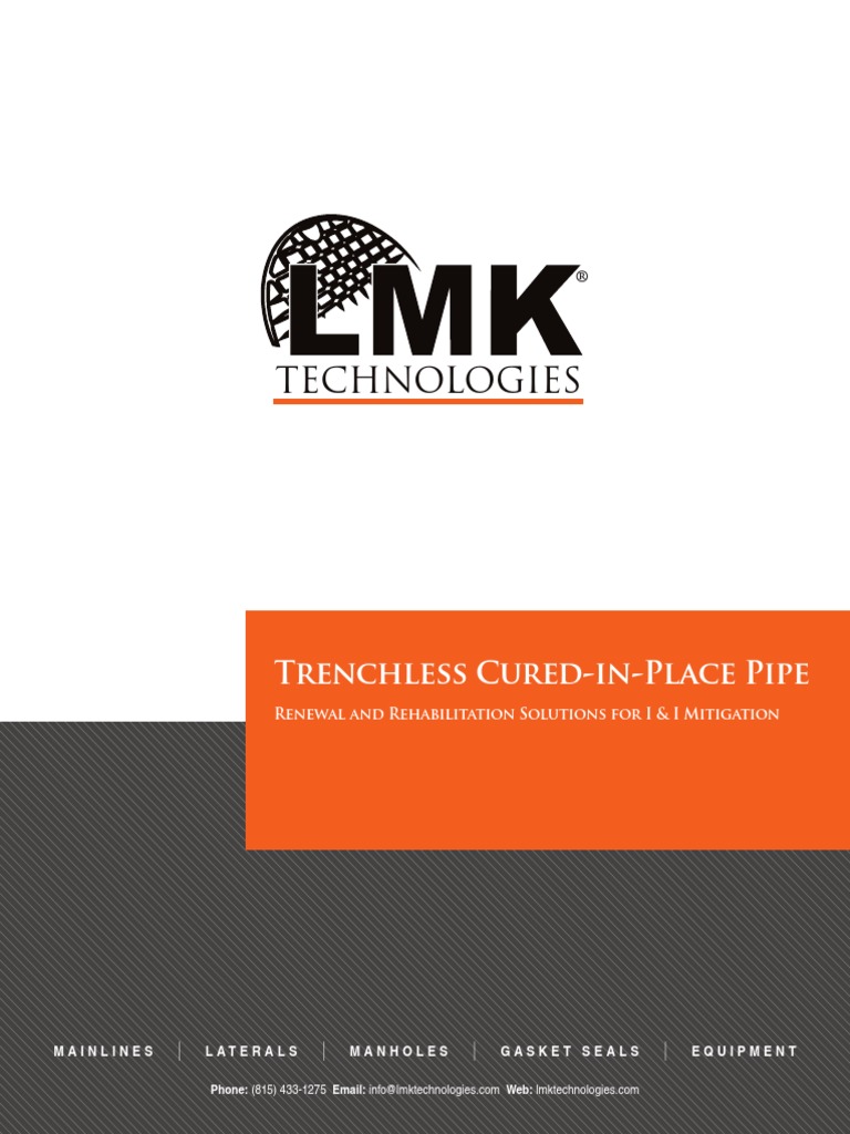Technologies: Trenchless Cured-in-Place Pipe | PDF | Sanitary Sewer ...