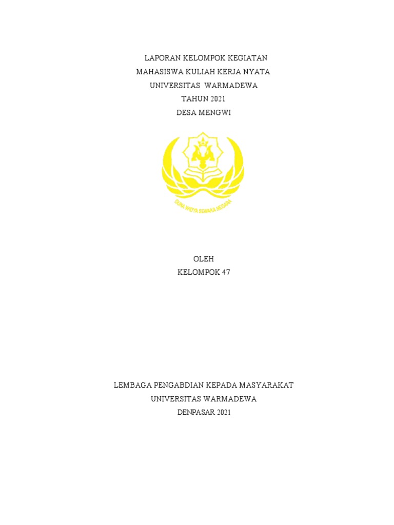 Laporan Akhir Kelompok Kegiatan | PDF