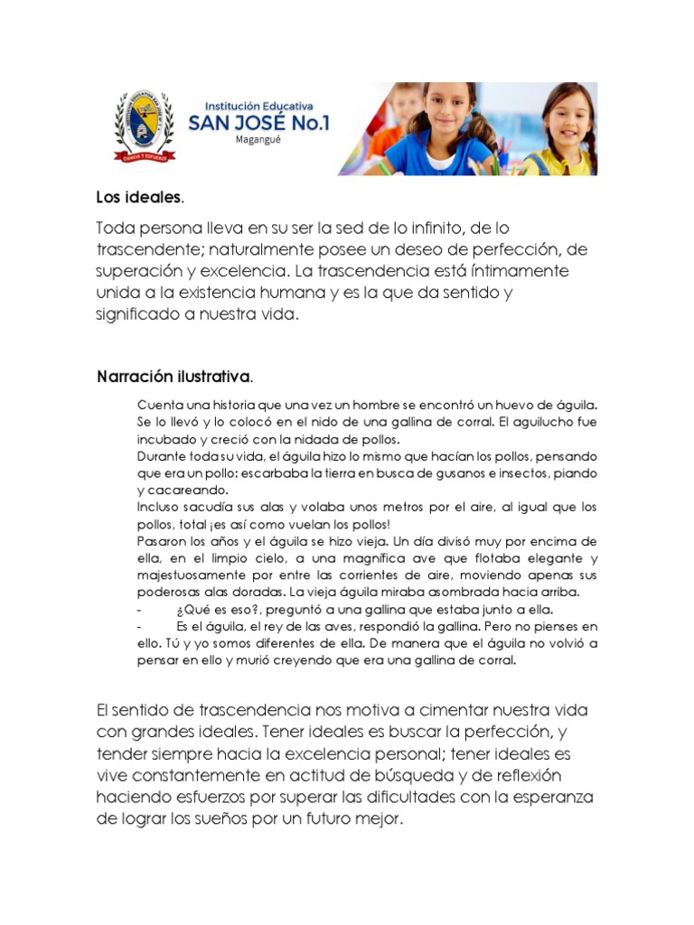 Significado y importancia de los ideales | PDF | Vida | Aves