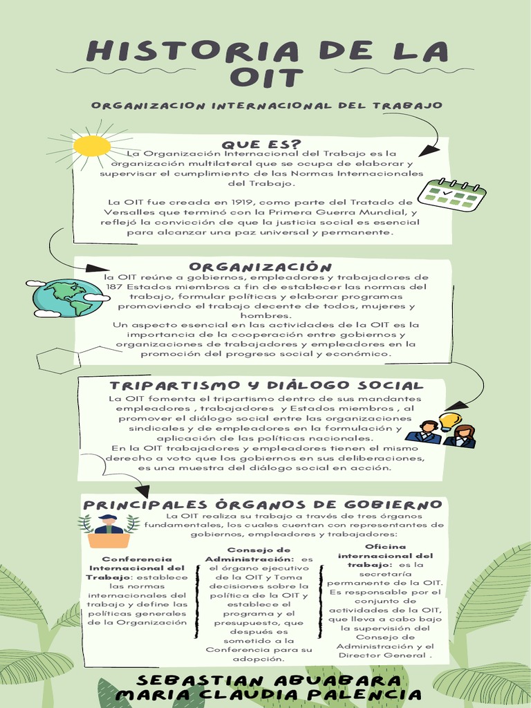 Infografia Oit | PDF | Organización Internacional del Trabajo | Política