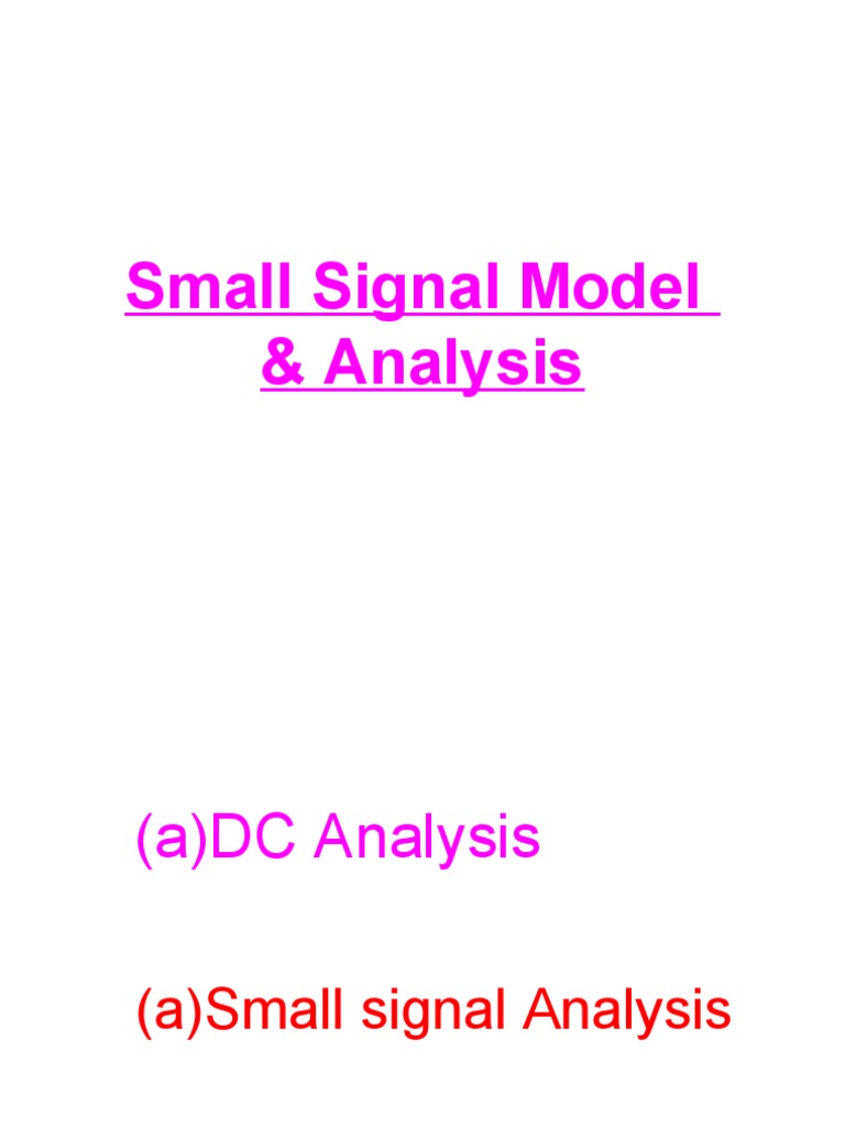 Small Signal Analysis of CE Amplifier | PDF | Bipolar Junction ...