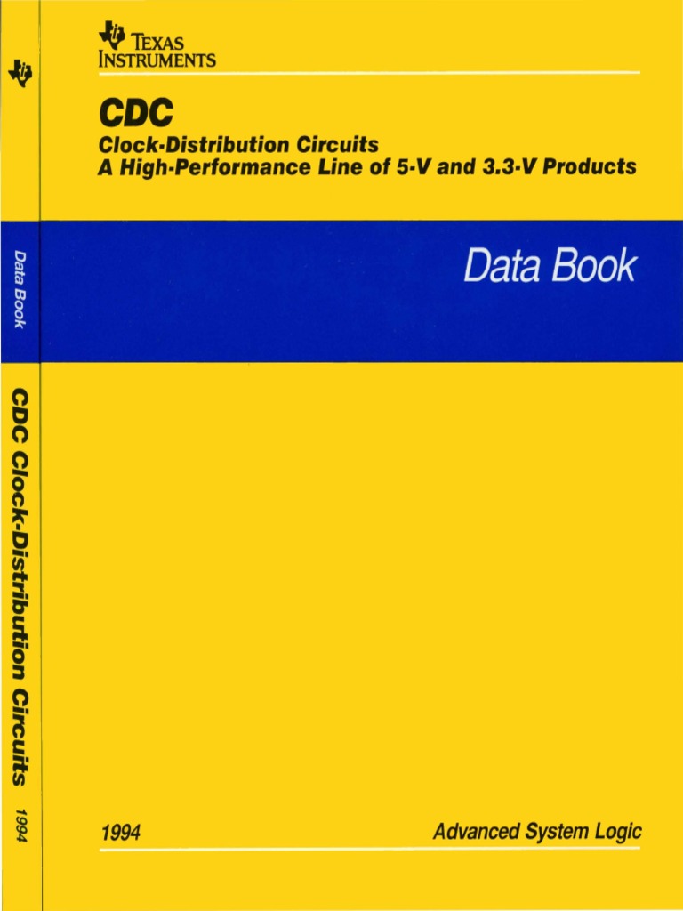 1994 TI CDC Clock Distribution Circuits Data Book | PDF | Logic Gate ...