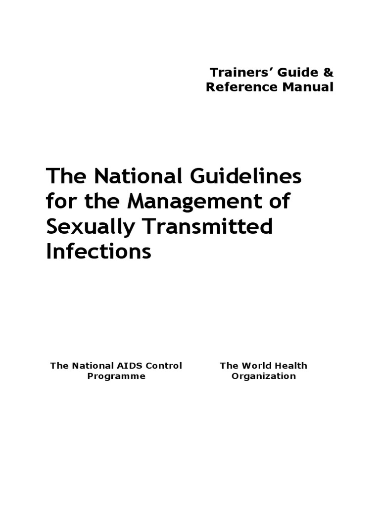 The National Guidelines For The Management of STI | PDF | Safe Sex ...