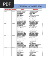 Program Latihan Harian Futsal | PDF