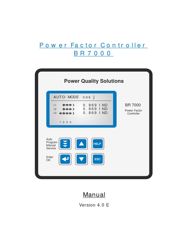 BR7000 Manual E - REV2016 Web | PDF | Power Engineering | Electrical ...