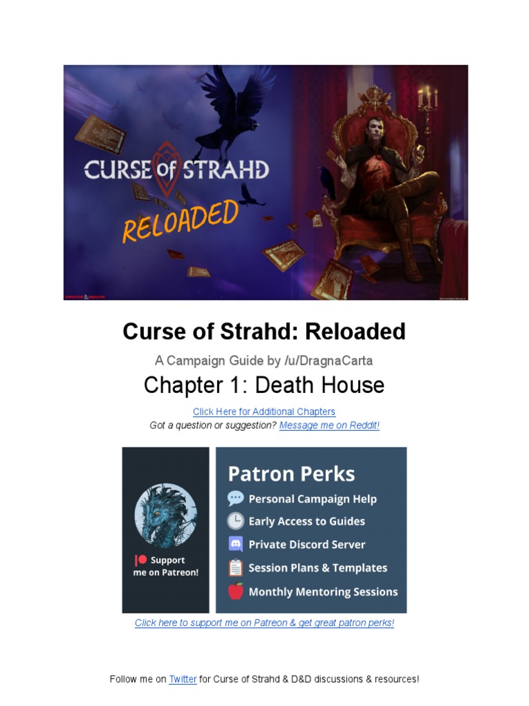 Curse of Strahd Reloaded - A Campaign Guide by - U - DragnaCarta ...