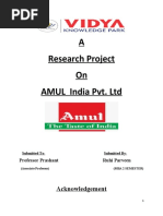 Financial Analysis of AMUL | PDF | Cash Flow Statement | Depreciation