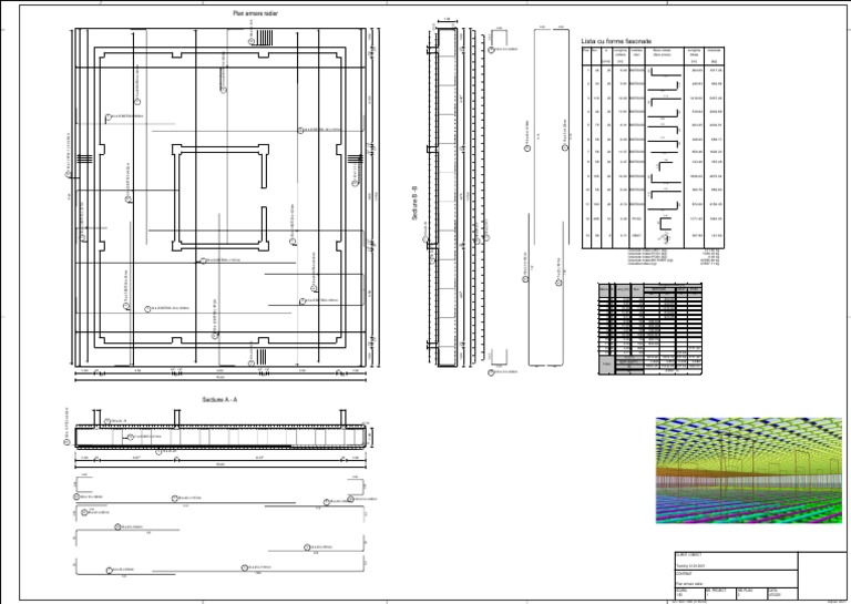 Plan Armare Radier - 3 | PDF