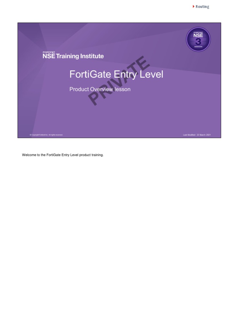 FortiGate Entry Level PO - SE - Updatelite - Watermark | PDF | Cloud ...