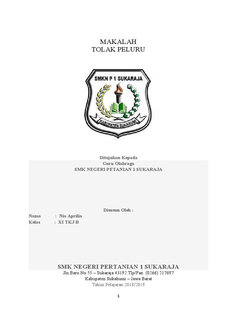 Makalah Tolak Peluru | PDF