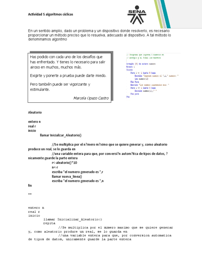 Actividad 7 Vectores LPP | PDF | Estructura de datos de matriz | Algoritmos