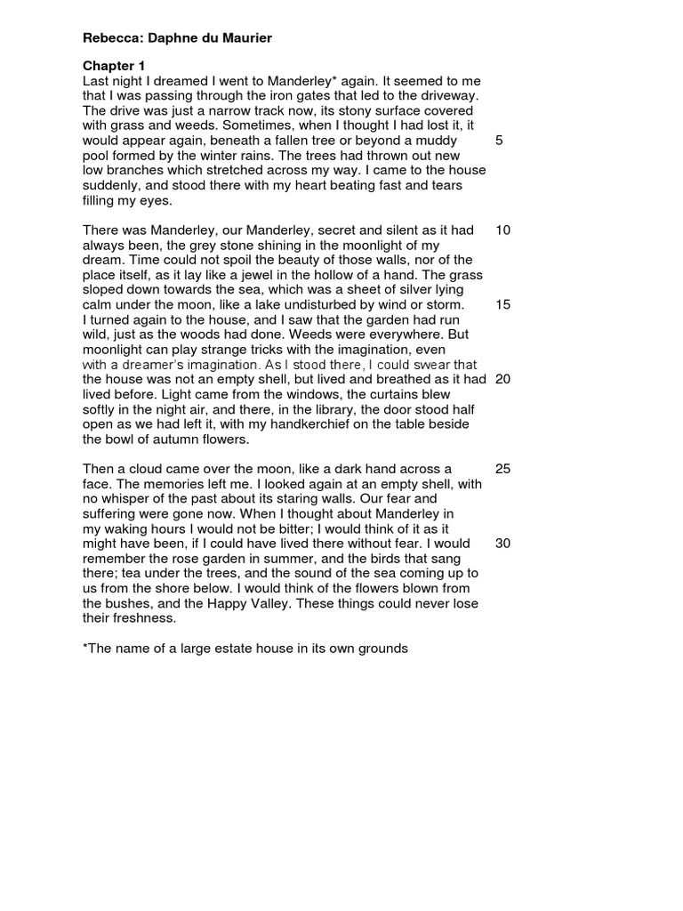 Rebecca: Daphne Du Maurier | PDF