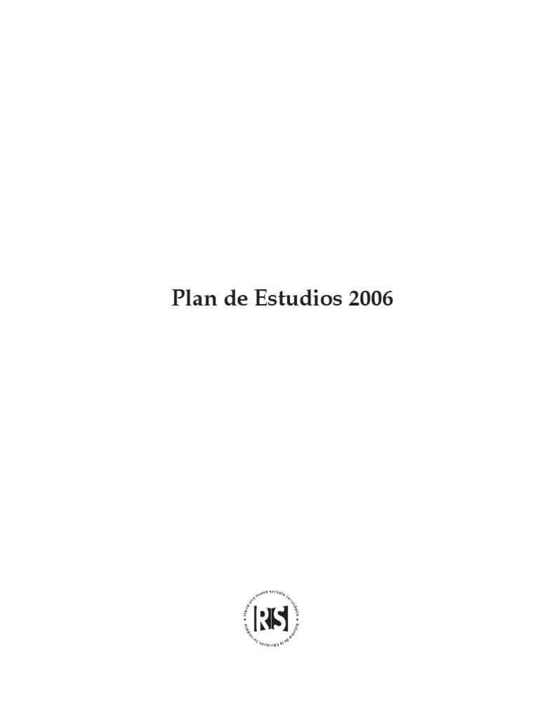 Plan De Estudios De Secundaria Pdf Educación Primaria Plan De