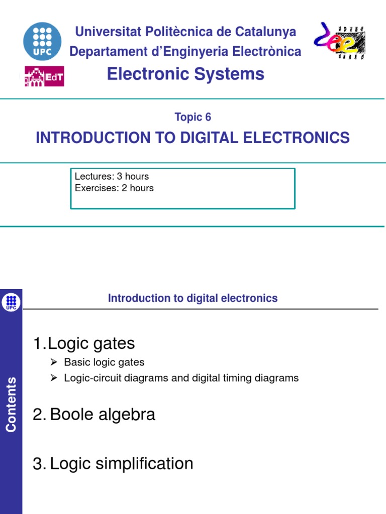 Digital Electronics Basics | PDF | Logic Gate | Boolean Algebra