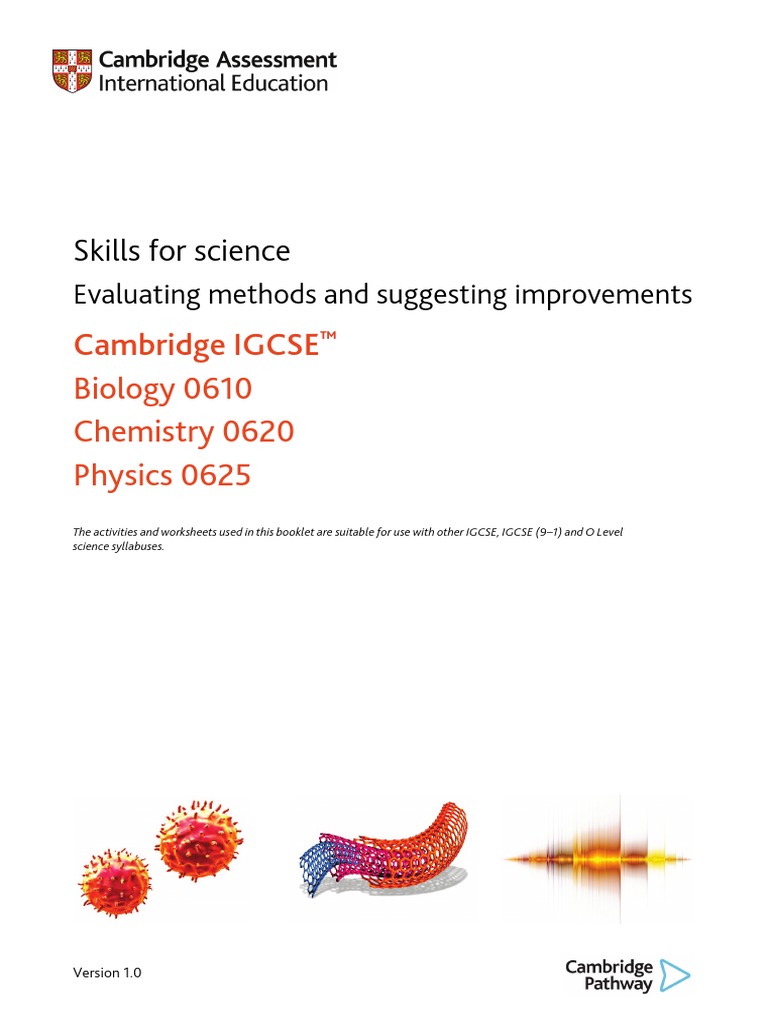 Skills For Science: Cambridge IGCSE Biology 0610 Chemistry 0620 Physics ...