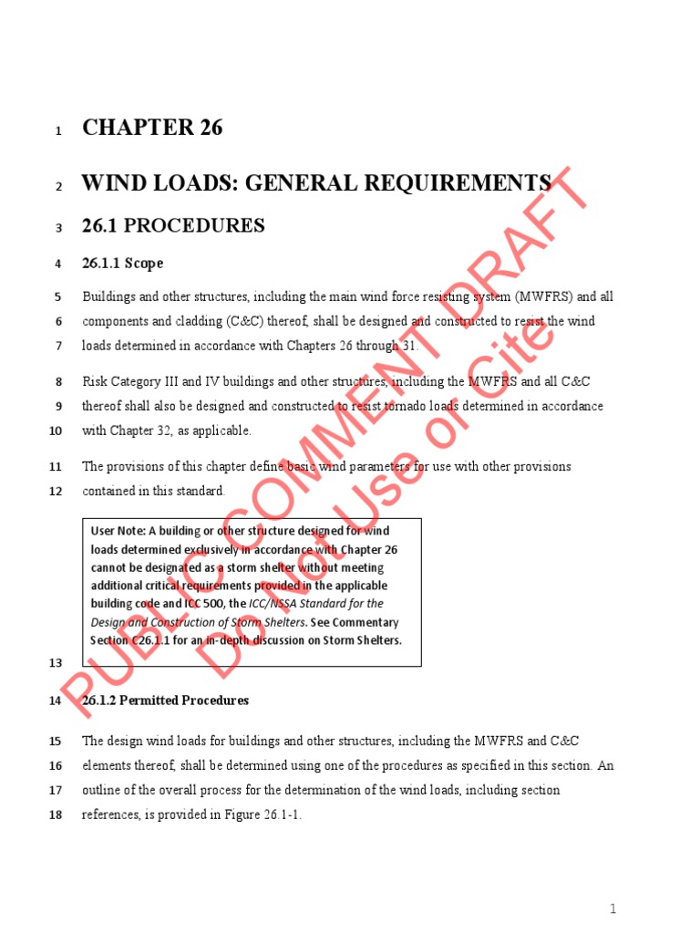Asce 7-22 CH 26 - For PC | PDF | Wound | Wind Speed