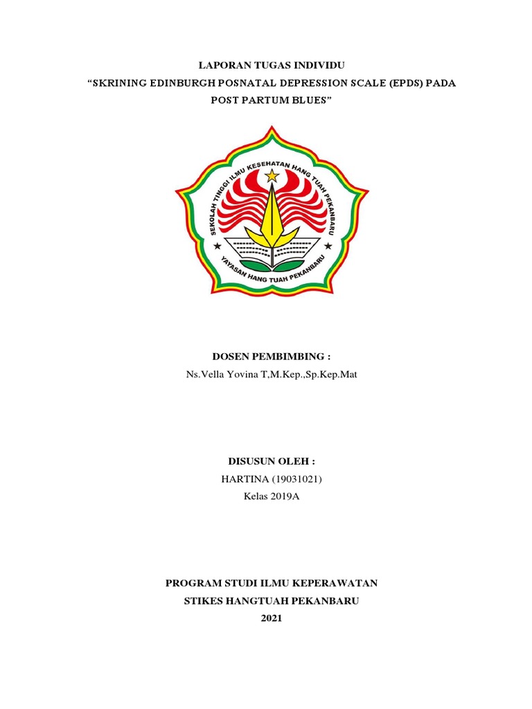 Hartina - 19031021 - 19A Kuesioner EPDS | PDF