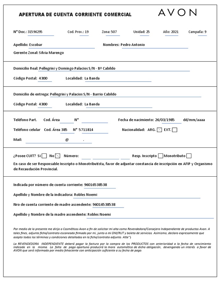 Modelo de Inco | PDF | Privacidad de la información | Bancos