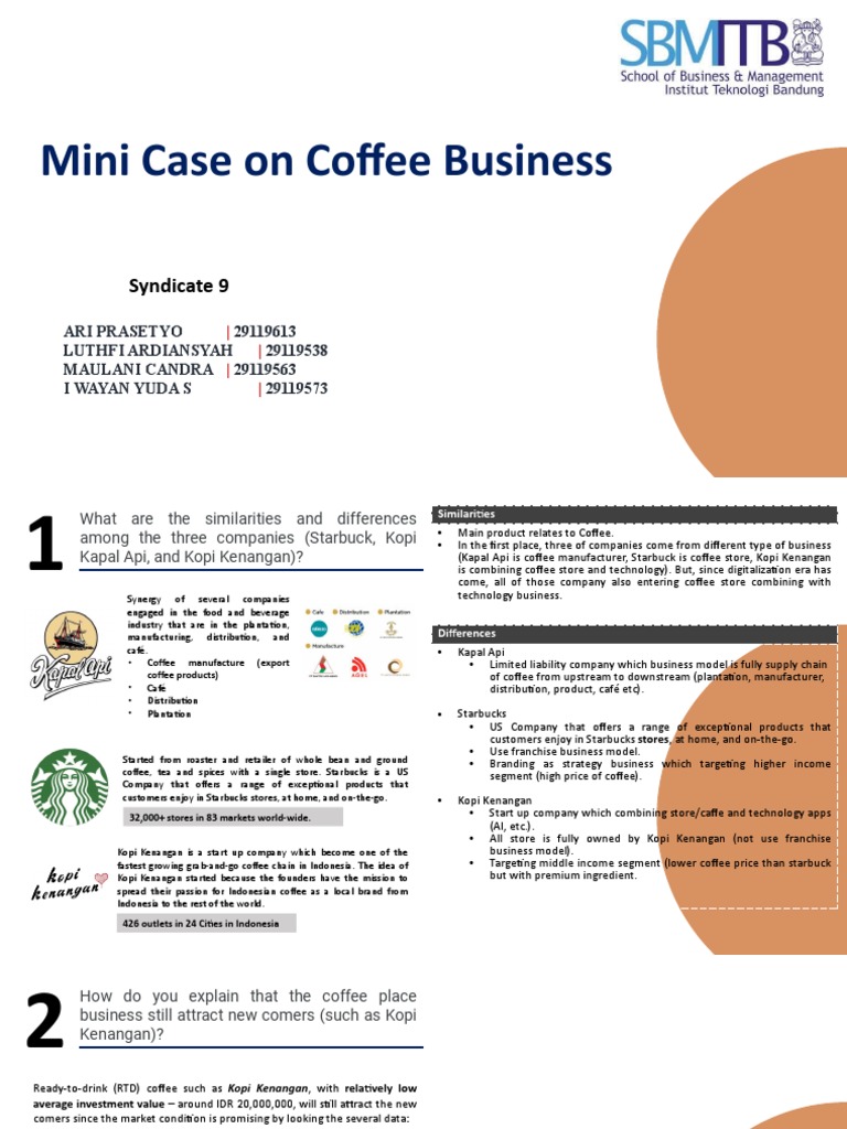 Coffee Business Case Study | PDF | Starbucks | Coffee