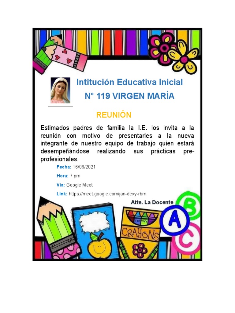 Invitación Reunión Ok | PDF