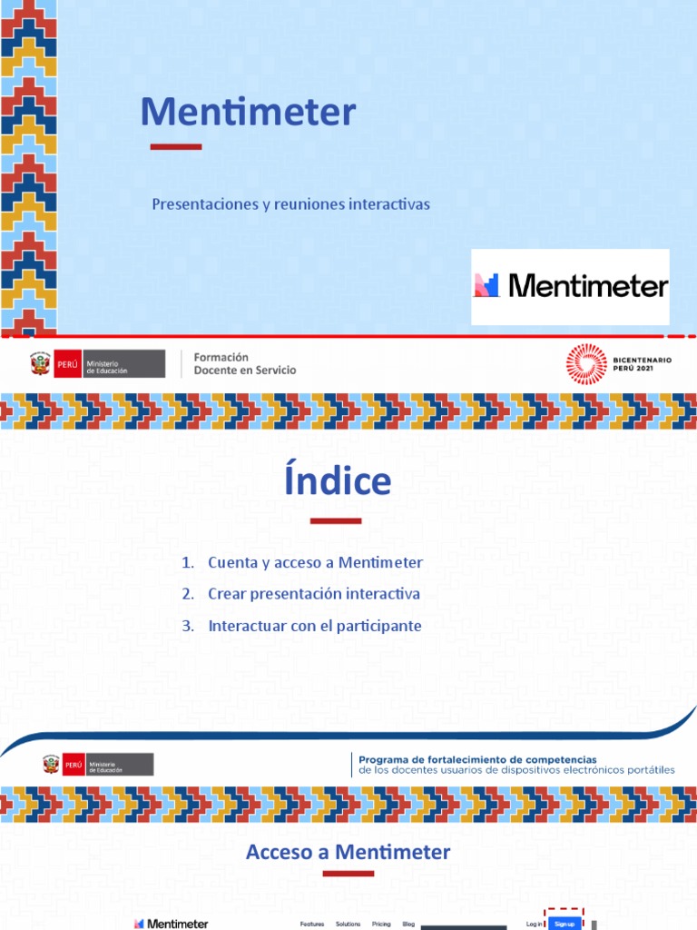Guía Creación Mentimeter | PDF