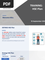 HSE PLAN. Contoh | PDF