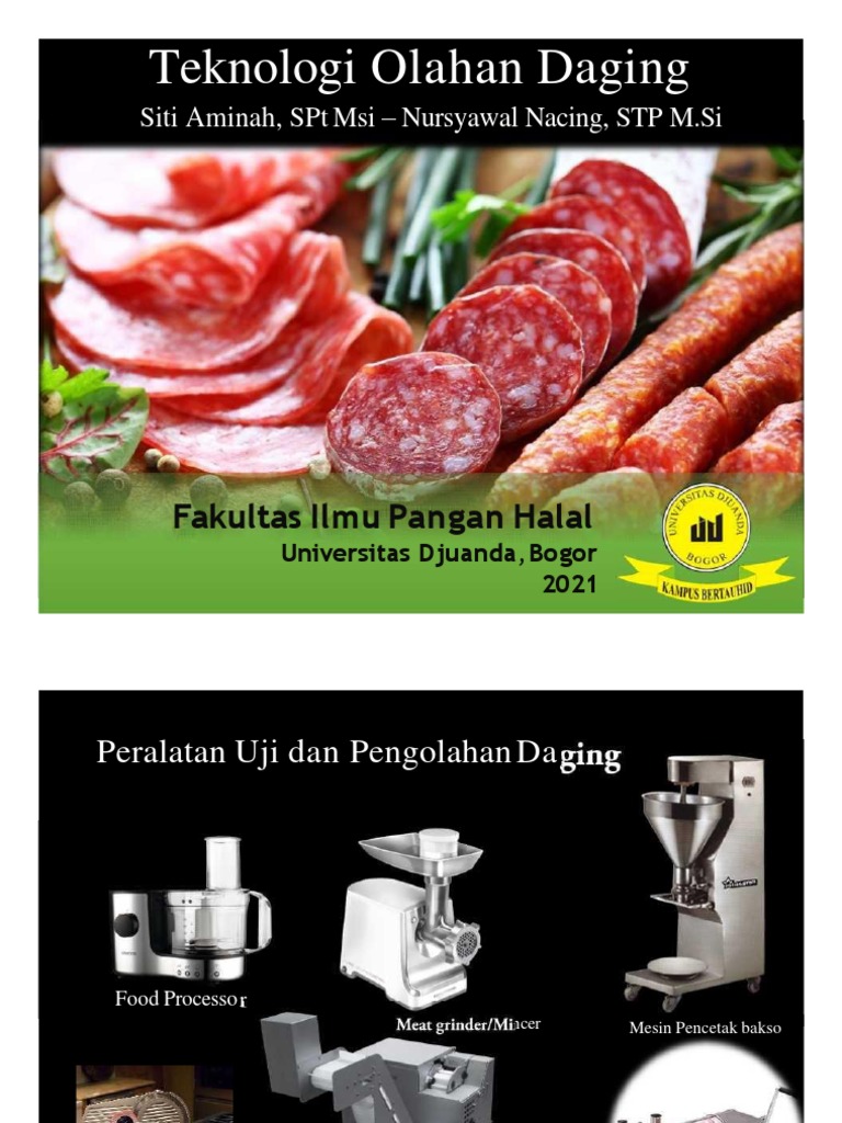 Teknologi Olahan Daging | PDF