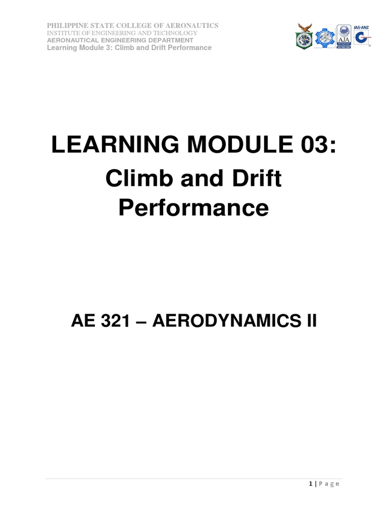 Climb and Drift Performance Module | PDF | Flight | Lift (Force)