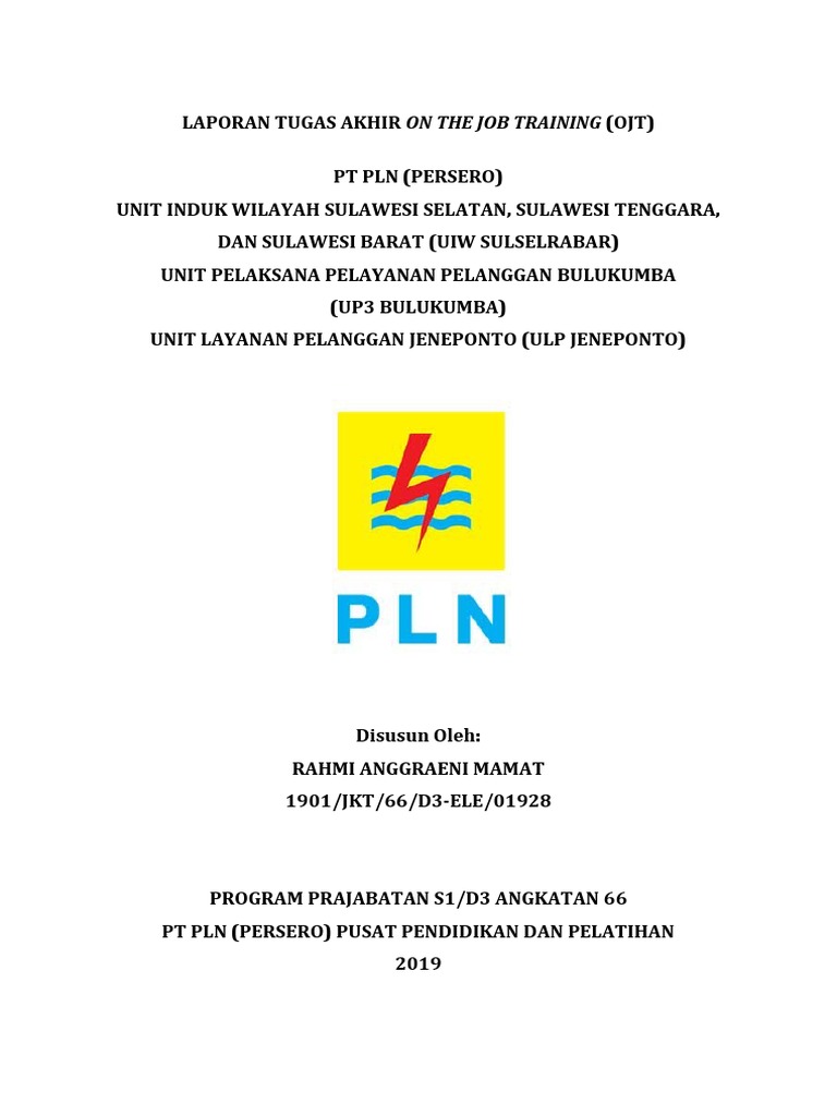 Pemeliharaan Penyulang Listrik ULP Jeneponto | PDF