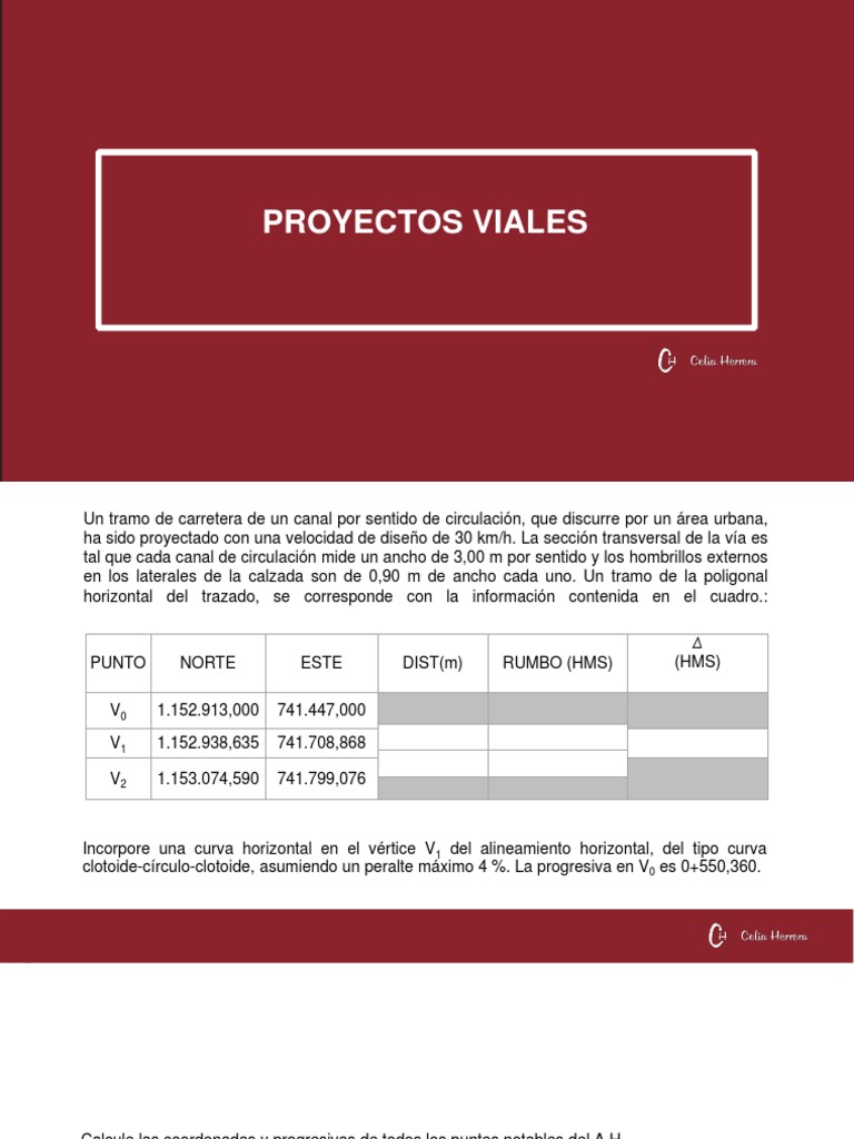Ejercicio Curva Concava | PDF | Transporte de tierra | Geometría