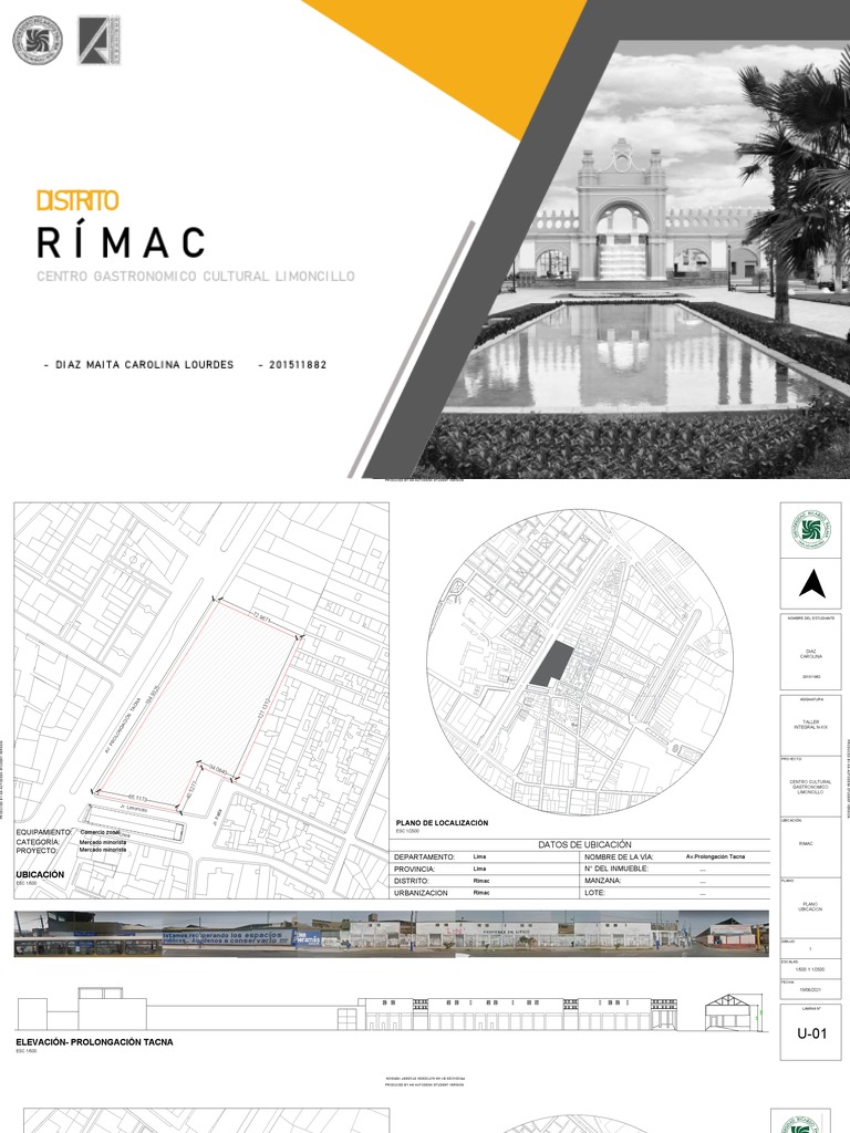 Elevaciones Del Distrito Rimac | PDF