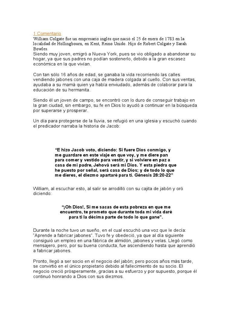 La historia del empresario William Colgate y el origen de la marca ...