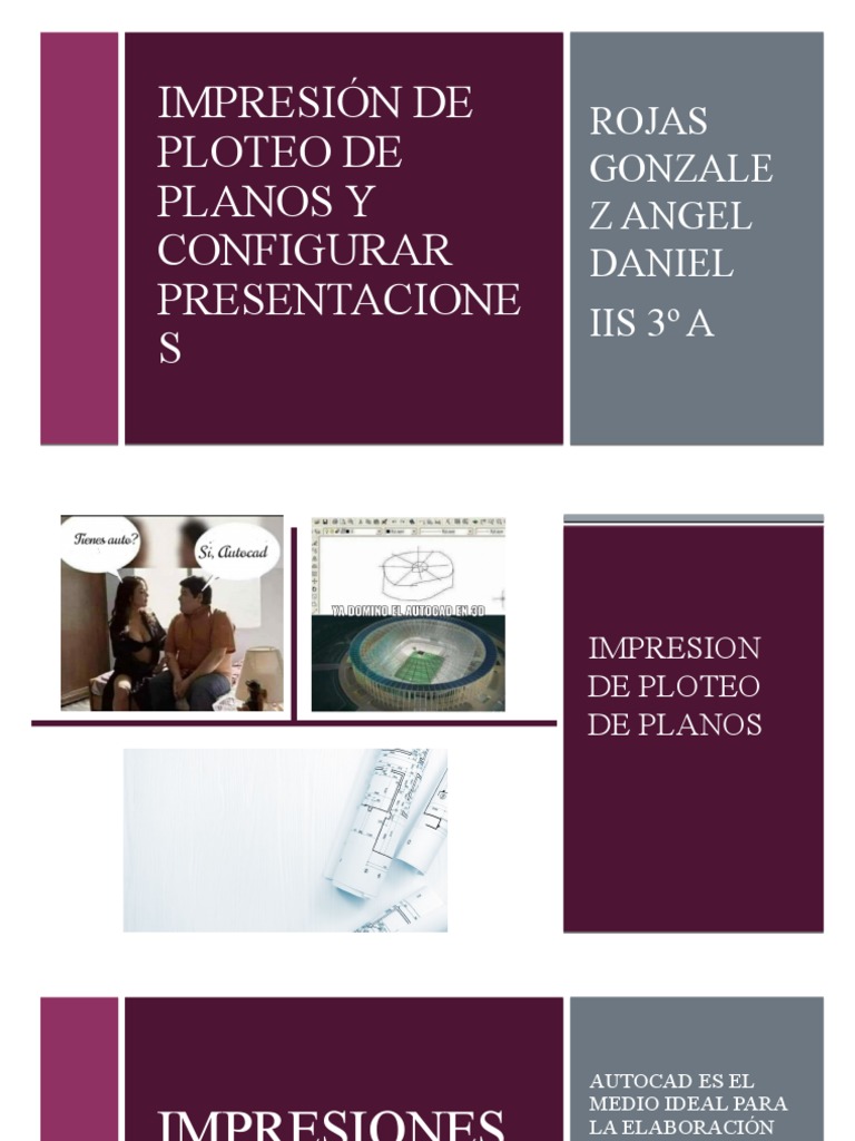 Impresión de Ploteo de Planos y Configurar Presentaciones | PDF