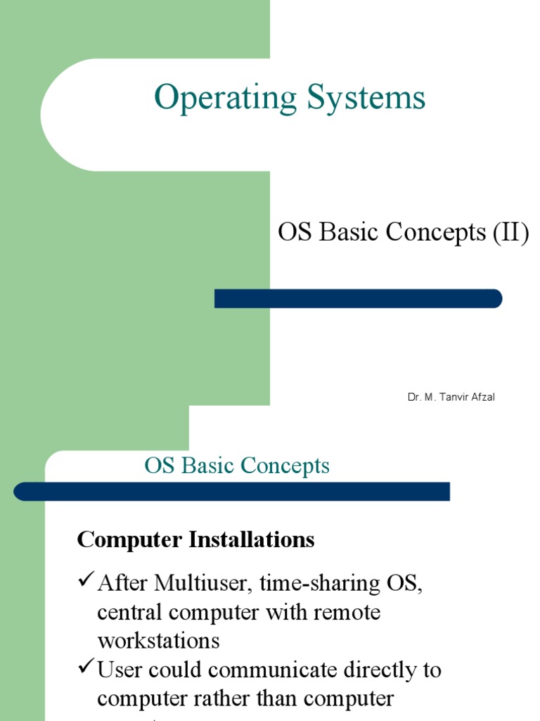 Operating Systems: OS Basic Concepts (II) | PDF
