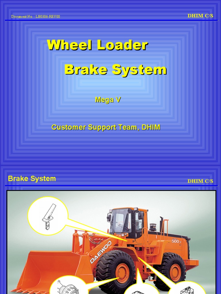Wheel Loader Brake System | Download Free PDF | Brake | Valve