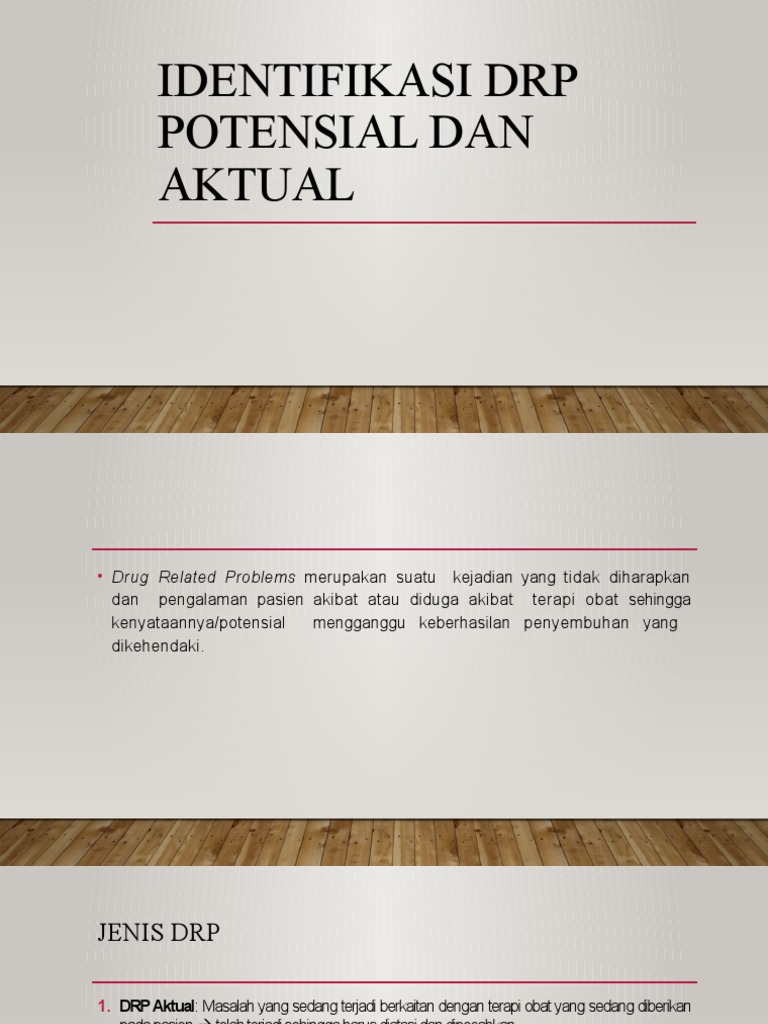 Pert 10 Identifikasi DRP Potensial Dan Aktual | PDF