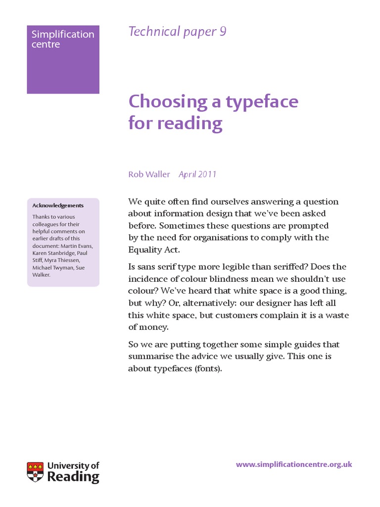 Choosing an Accessible and Easy-to-Read Typeface: A Guide on Selecting ...