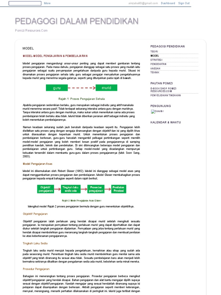 Pedagogi Dalam Pendidikan - Model | PDF