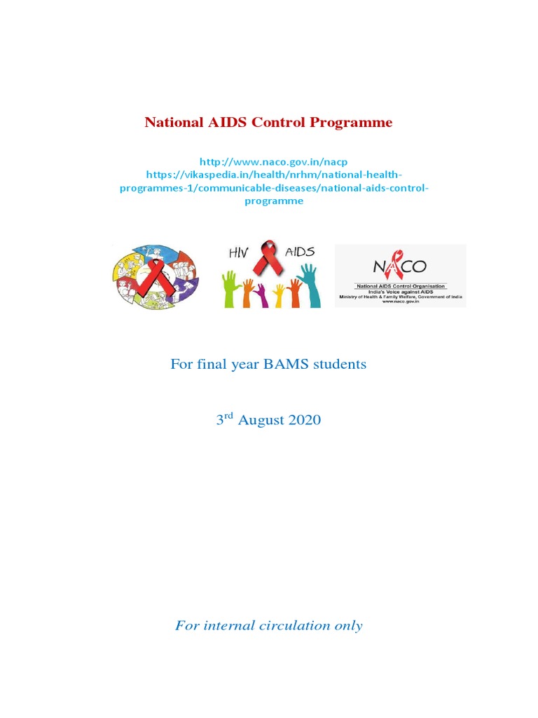 National AIDS Control Programme: For Final Year BAMS Students | PDF ...