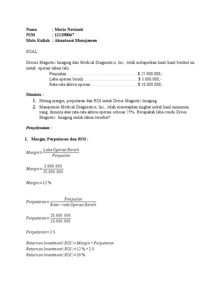 Pertemuan VII - Latihan Desentralisasi Dan Pelaporan Segmen) | PDF ...