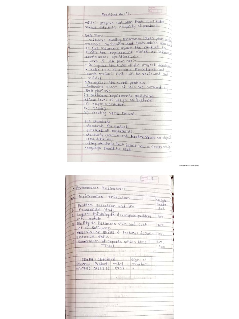 Software Engineering Practical 16 | PDF