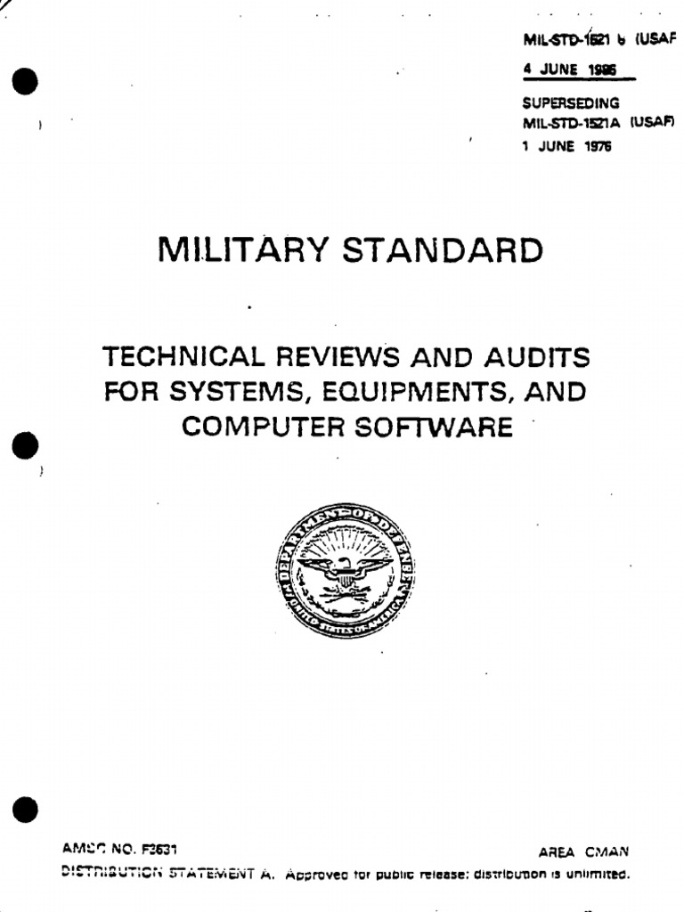 Mil STD 1521B | PDF | Specification (Technical Standard) | System