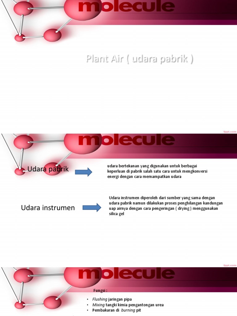 Plant Air (Udara Pabrik) Utilitas Topik 7 | PDF